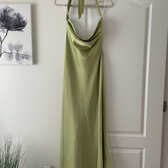Princess Polly | Dresses | Princess Polly Light Green Backless Dress ...